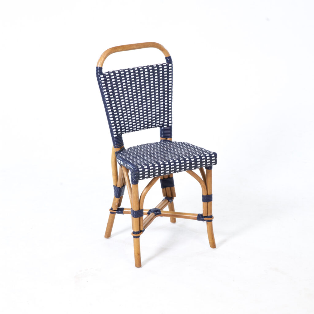 Navy & White Cafe Bistro Chair - NEW for 2026 - French Bistro Chairs ...